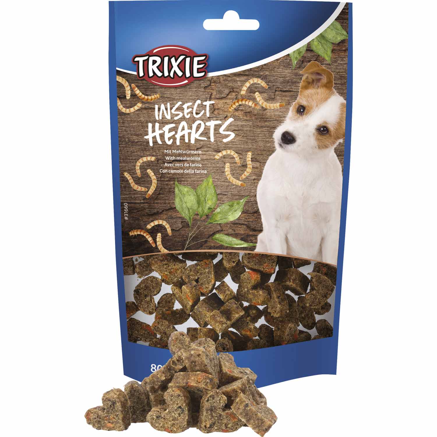Corazones de insectos con gusanos de la harina, 80 g - B2B - Grupo Trixder